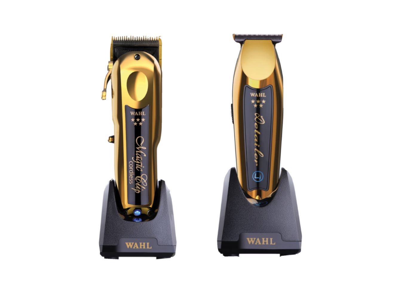 Wahl Cordless Gold Magic Clip Clipper & Gold Detailer Trimmer COMBO ...